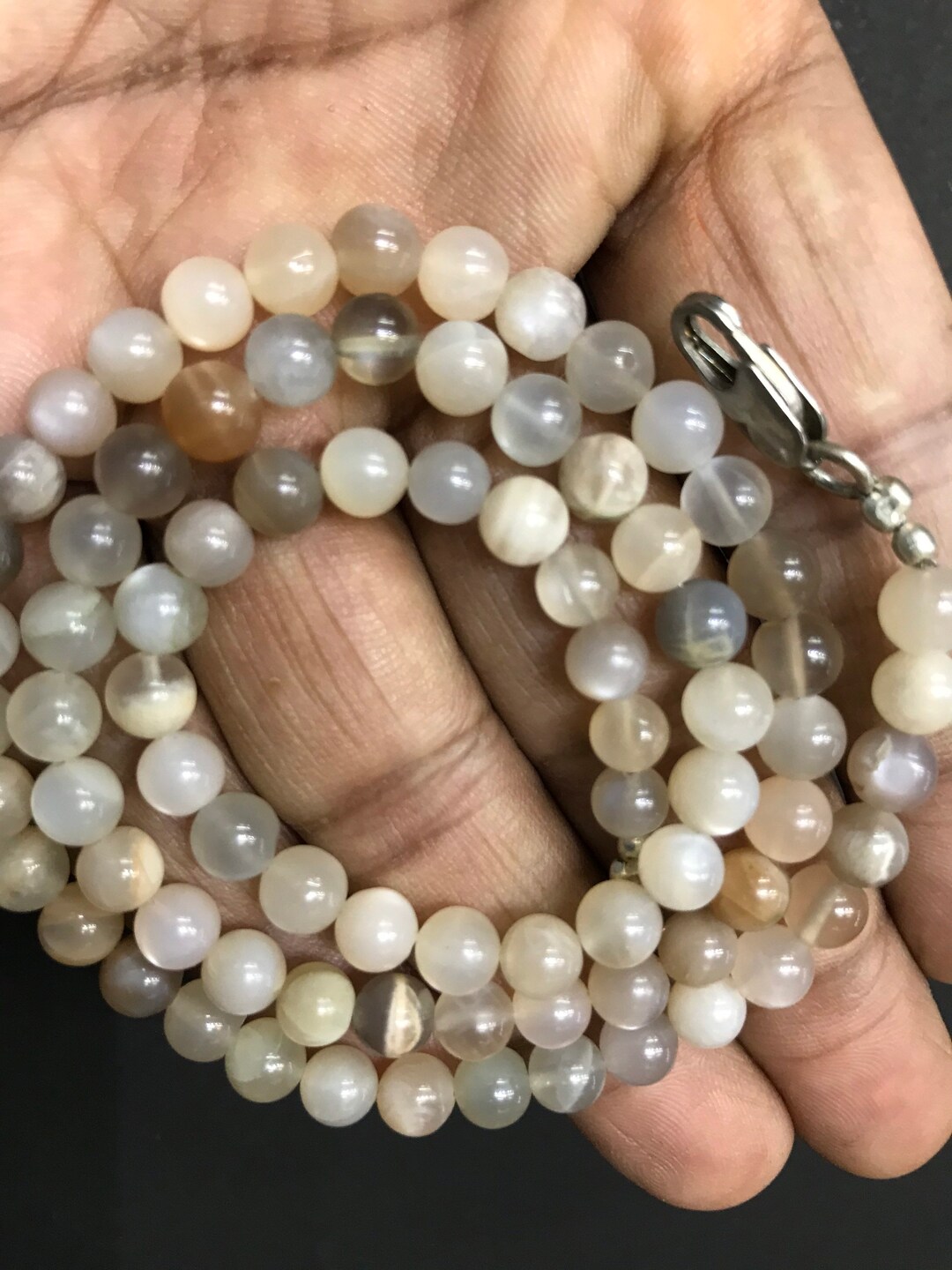 6mm Moonstone Smooth Round Beads Natural Multi Moonstone Balls ...