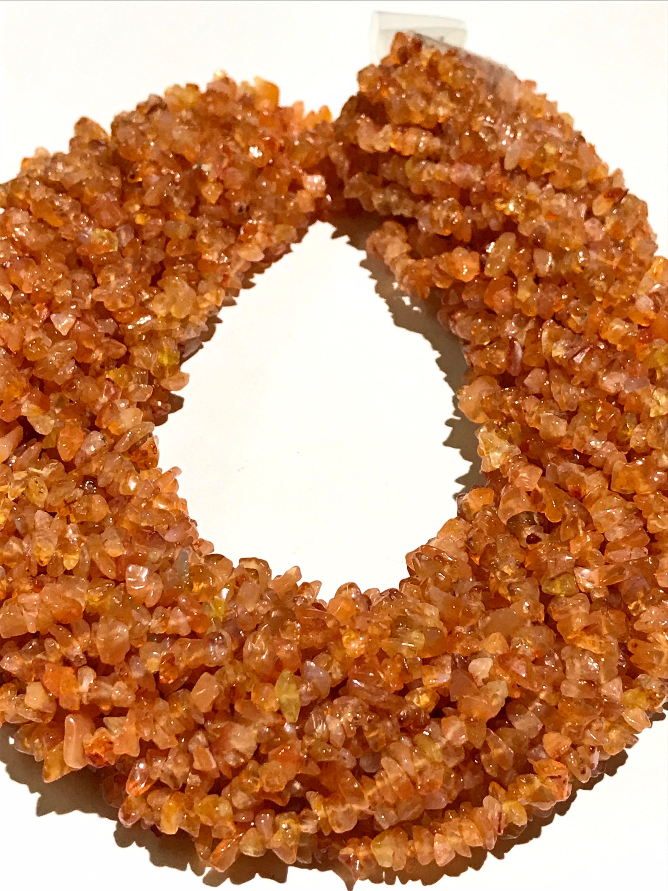 Light ORANGE CARNELIAN 10 Strands Chips/aaa+ Quality Carnelian Gemstone ...