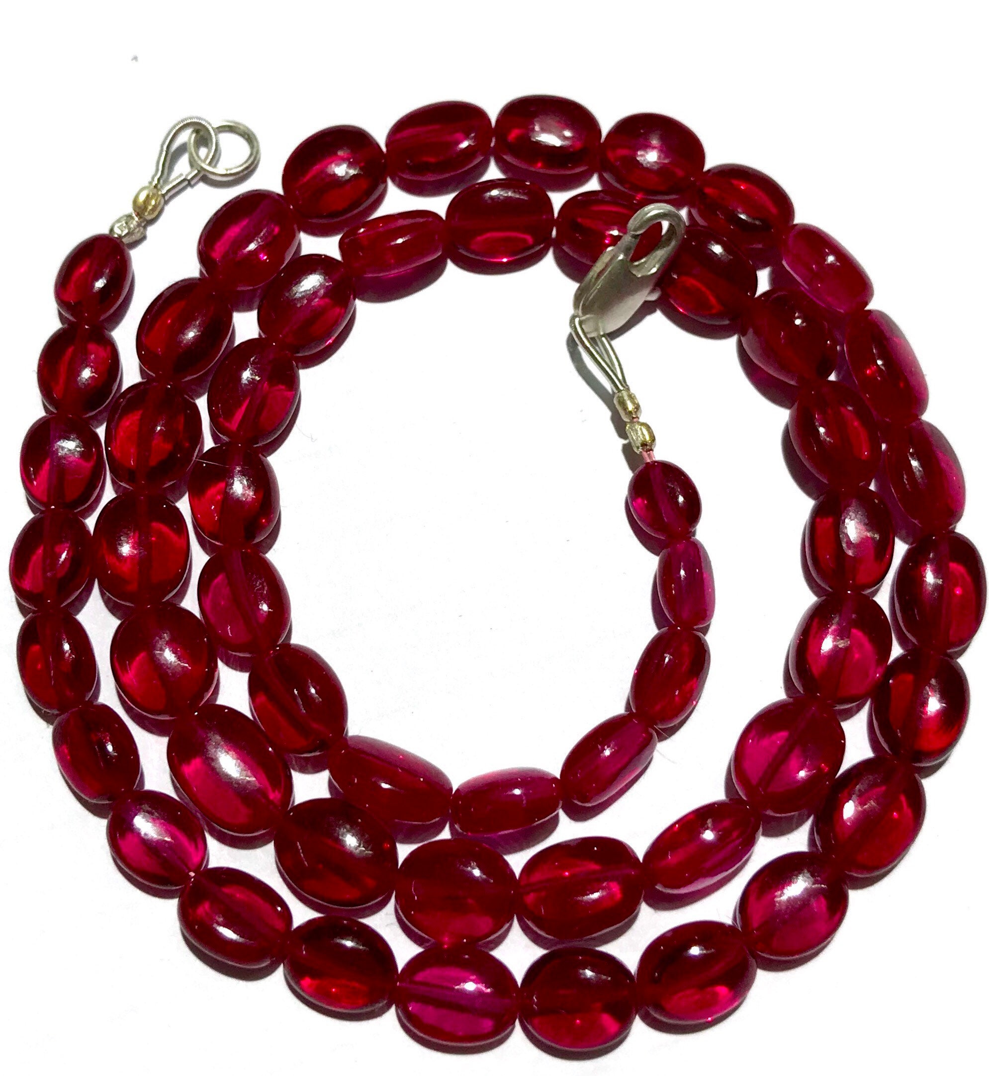 AAA Extremely Beautifulruby Smooth Beads Ruby Smooth Oval | Etsy