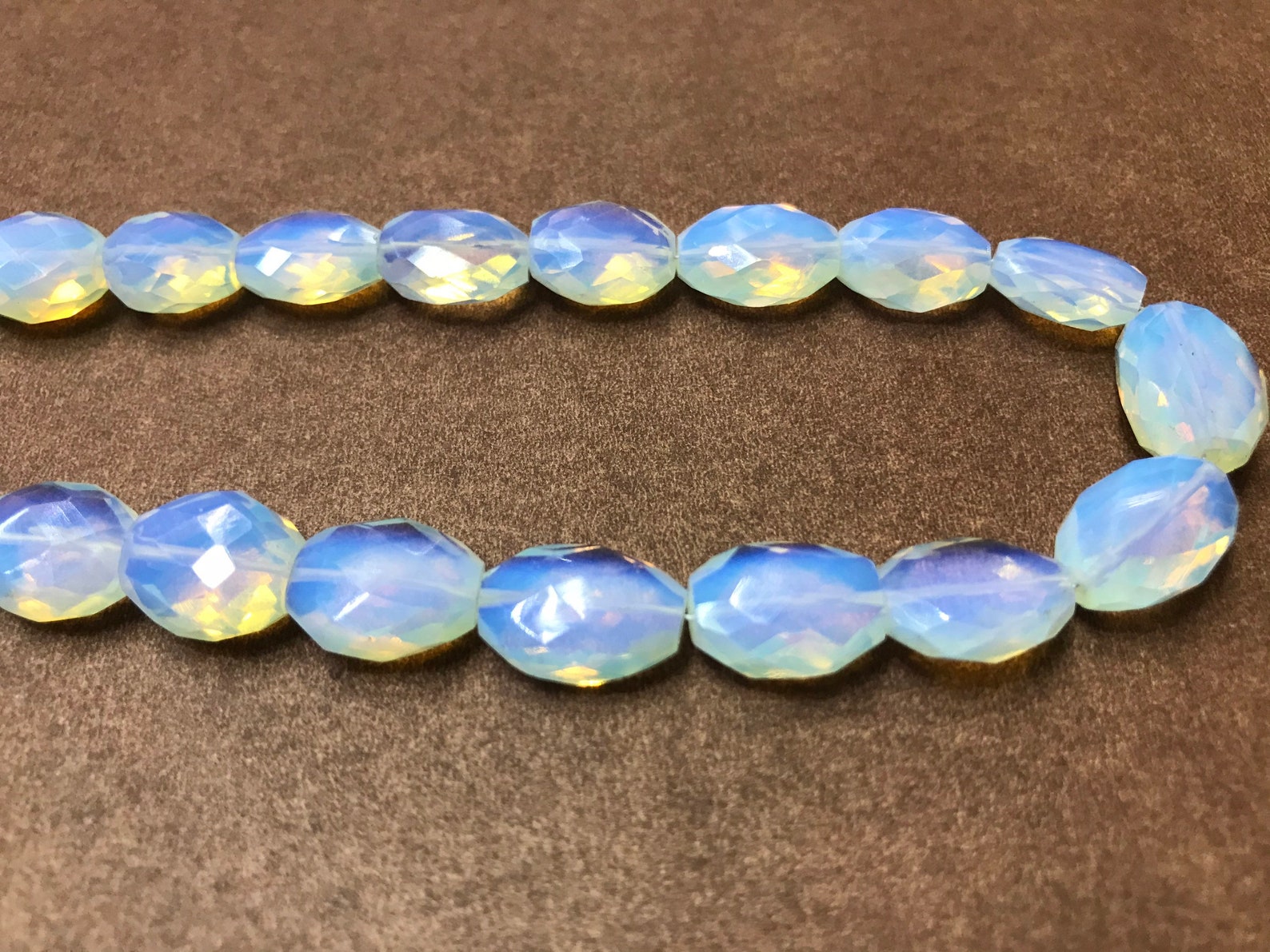 On SALE!!! 13-16mm Rainbow Quartz Oval Shape Gemstone Beads Briolettes ...
