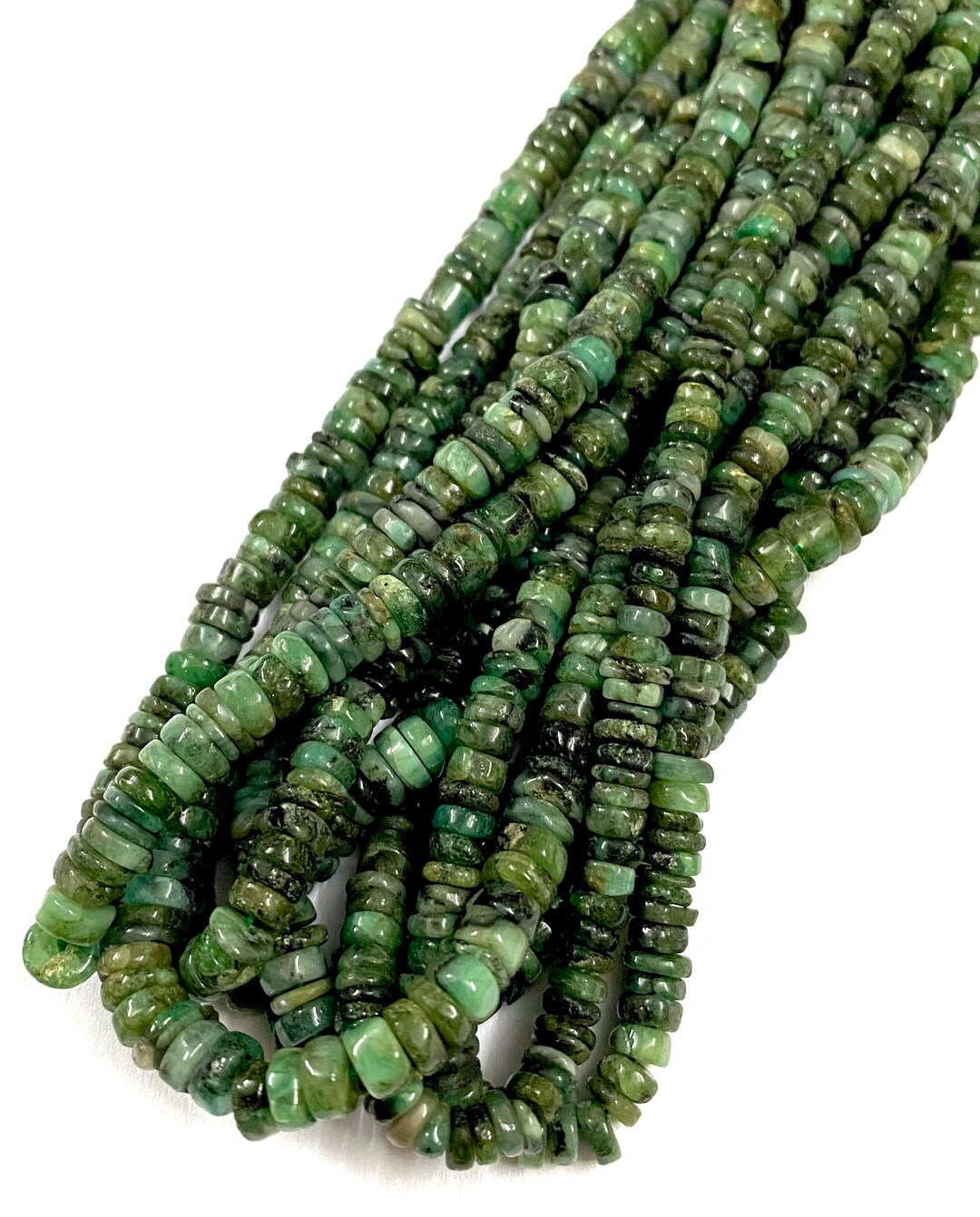 Zimbabwe Emerald Stone Beads Raw Green Emerald Smooth Tyre Beads ...