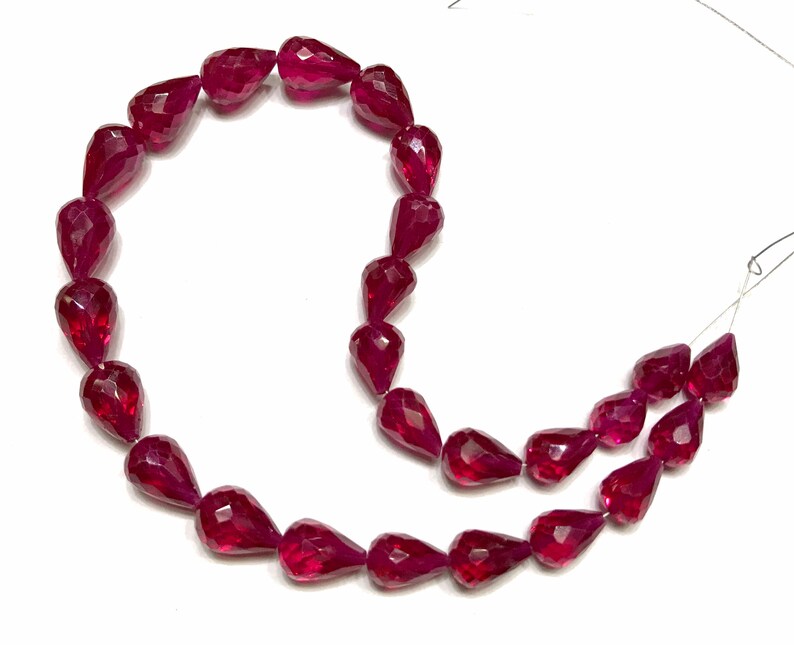 Dark RUBY Color Red CORUNDUM Faceted Gemstone Beads/913mm 18 - Etsy