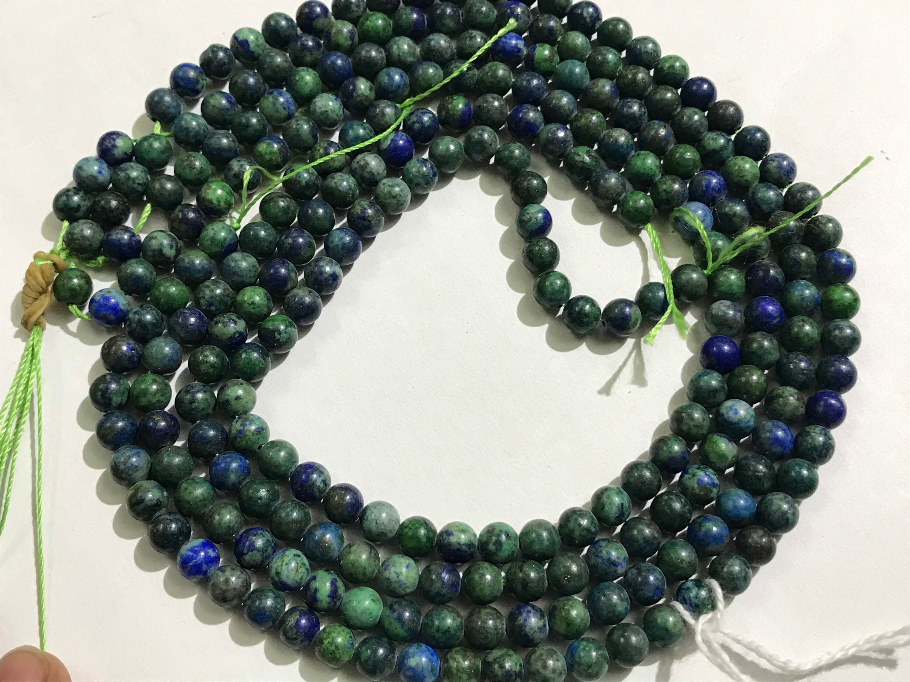 Natural Azurite 6mm Balls 1mm Hole /6mm Azurite Gemstone - Etsy