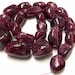 Beautifulnatural RUBY Smooth Gemstone Beads/18 Free Size Nuggets Shape ...