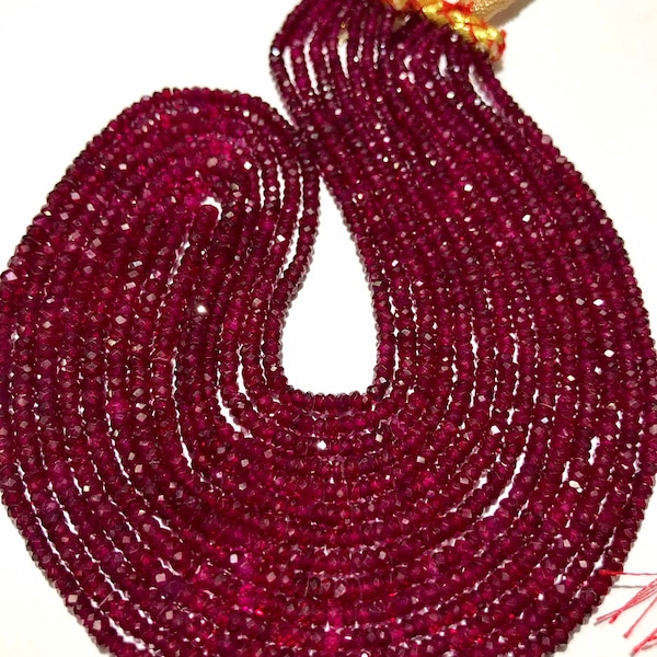 Natural Ruby Beads - Etsy