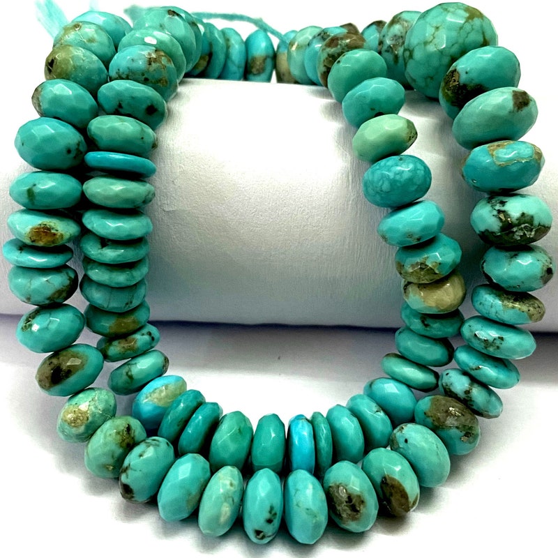 Rondelle Turquoise - Etsy