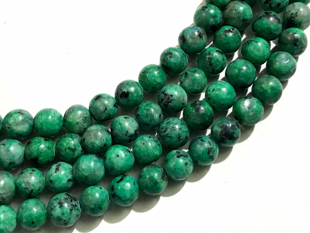 Natural Turquoise ( Heated)balls 1mm Hole /6 Mm Turquoise Gemstone ...