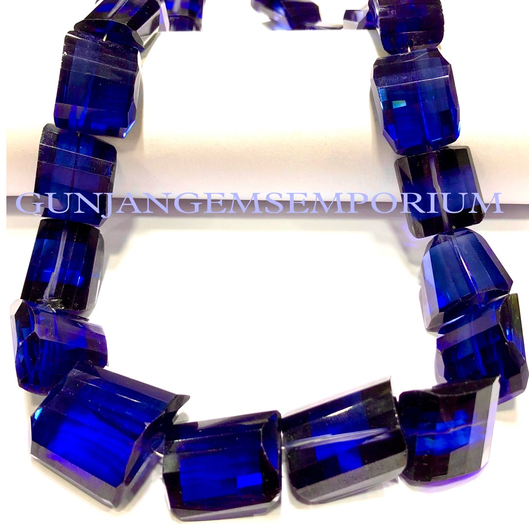 Extremely Beautiful~~aaaa++ Blue Sapphire Faceted Nuggets Twilight Blue ...