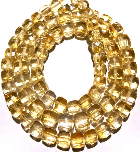 AAA Qualityyellow Citrine Faceted Box Beads Natural Citrine Gemstone Beads Yellow Citrine Faceted Cube Shape Beads Citrine Stone Cube Bead Etsy