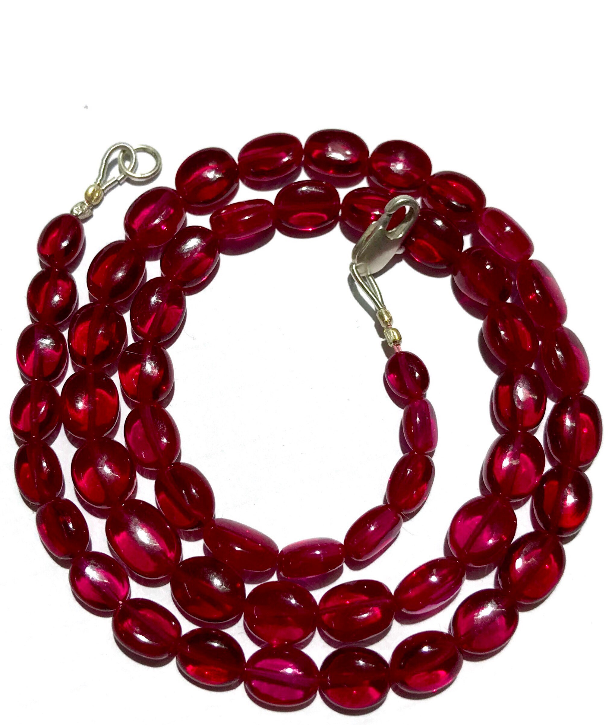 AAA Extremely Beautifulruby Smooth Beads Ruby Smooth Oval | Etsy