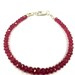 Natural Faceted Ruby Bracelet Dainty Bracelet Ruby Faceted Gemstone ...