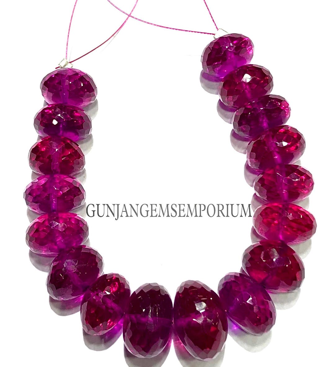 AAAA+ BURGUNDY Rubellite Sapphire Beads Rubellite Color Sapphire ...