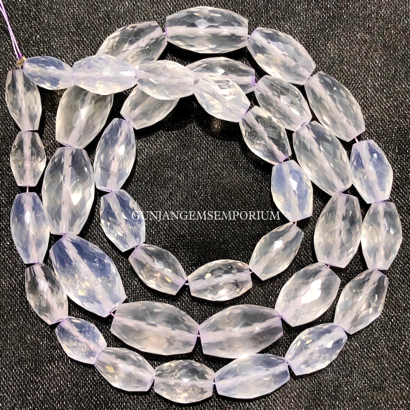 Quartz Barrel Cut Bead - Etsy