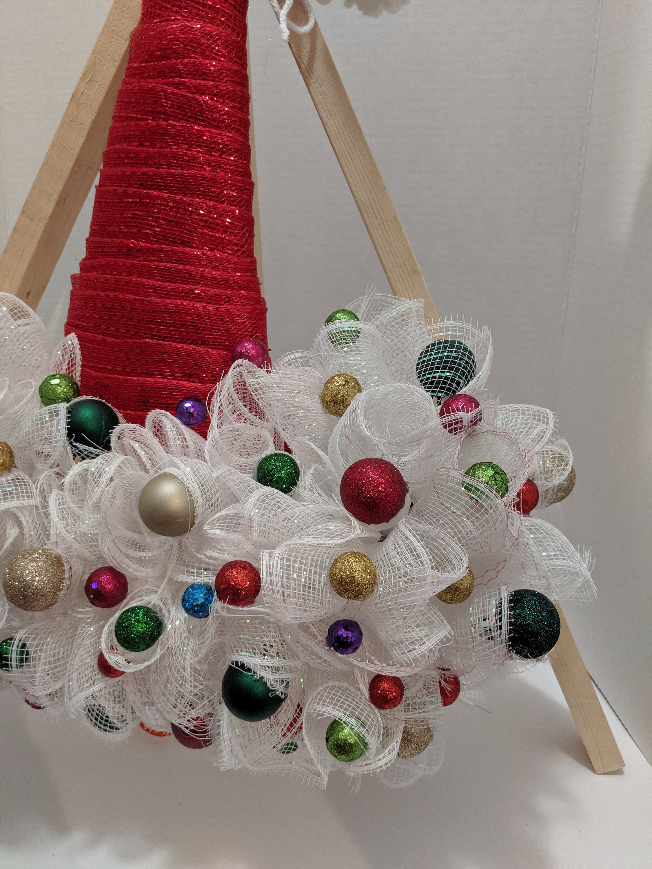 Corona de sombrero de Santa de Navidad pared colgante | Etsy