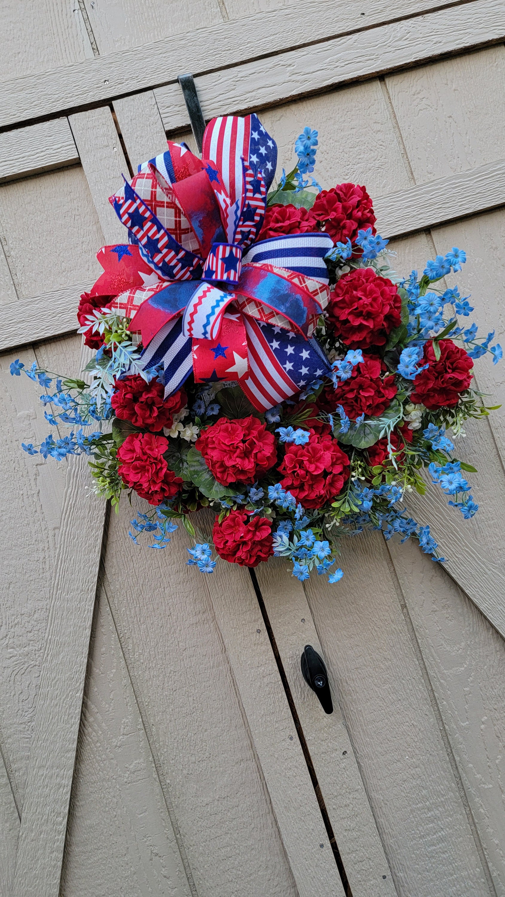 Spring Everyday Wreath for Front Door Patriotic Colors Can Also Be Used ...