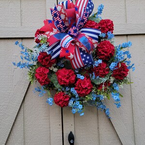 Spring Everyday Wreath for Front Door Patriotic Colors Can Also Be Used ...