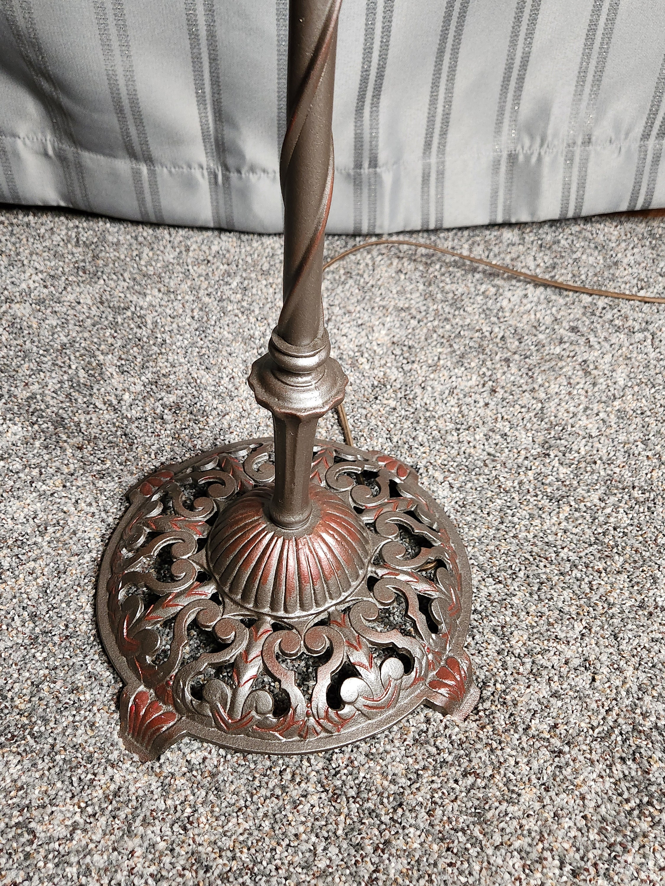 Victorian Floor Lamp With Large Amazing Handmade Lampshade - Etsy