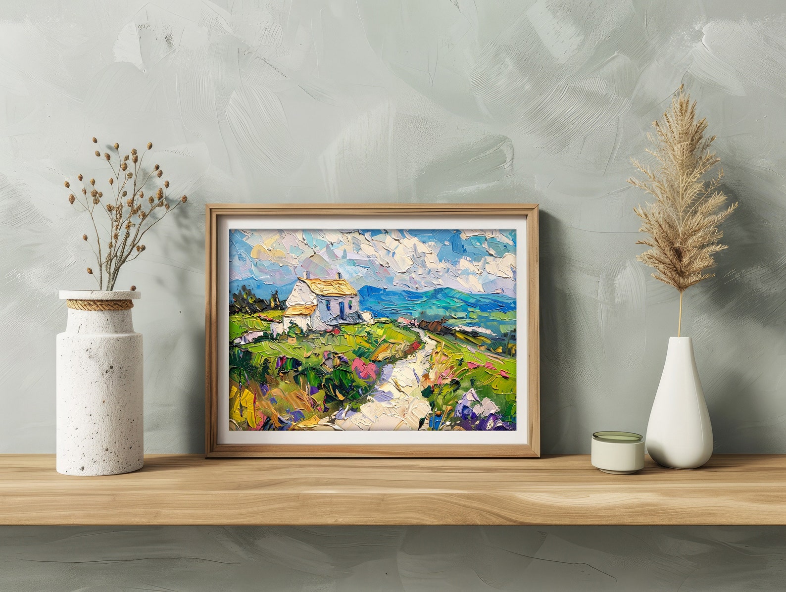 Ireland Oil Painting Irish Countryside Original Art Abstract Ireland ...
