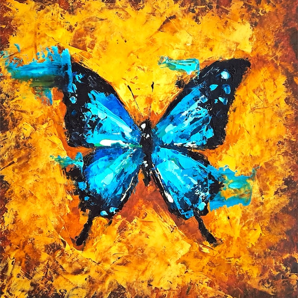 Butterfly Painting - Etsy