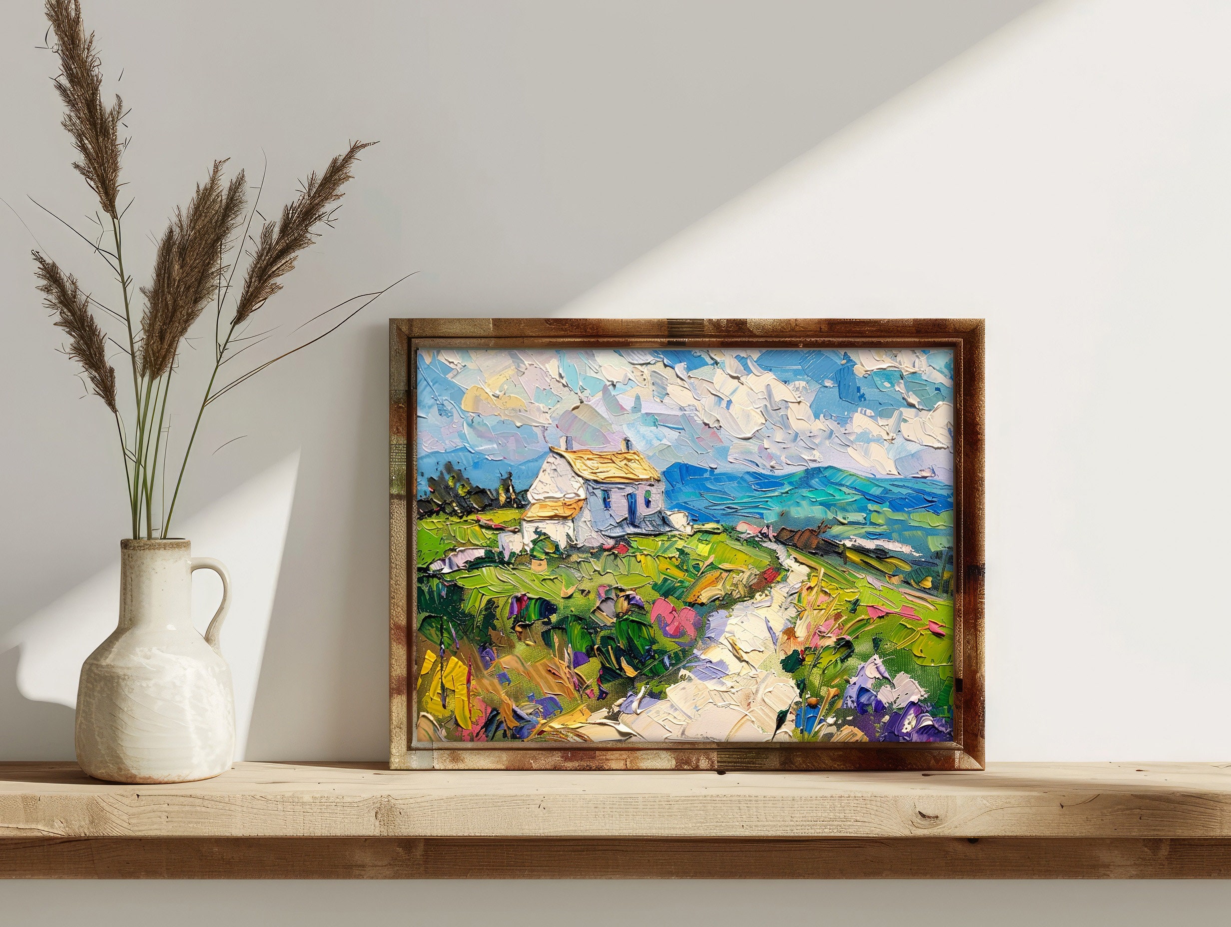 Ireland Oil Painting Irish Countryside Original Art Abstract Ireland ...