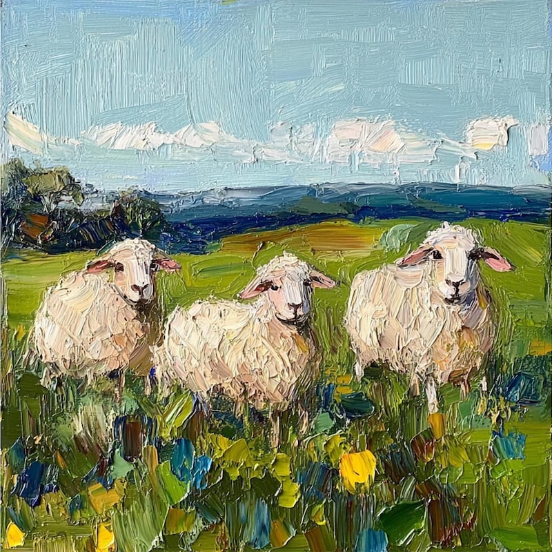 Sheep Art and Paintings - Etsy