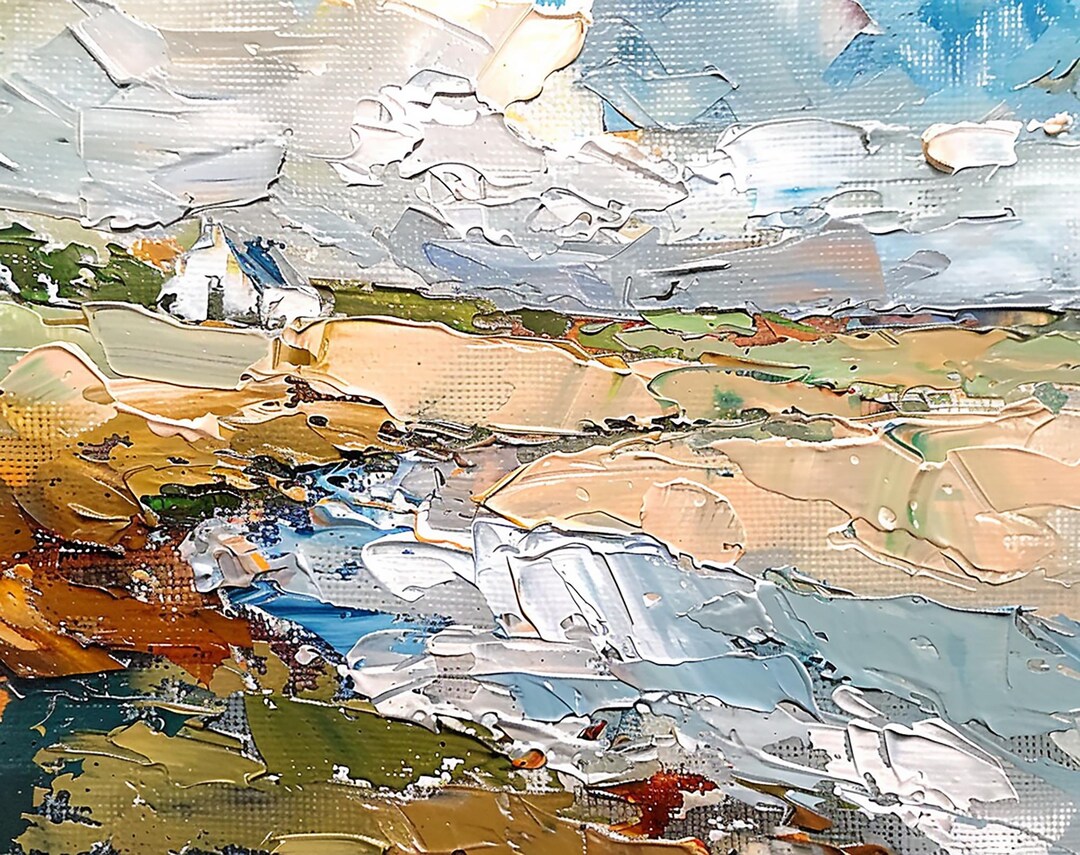 Irish Cottage Painting Connemara Impasto Oil Painting Galway Landscape ...