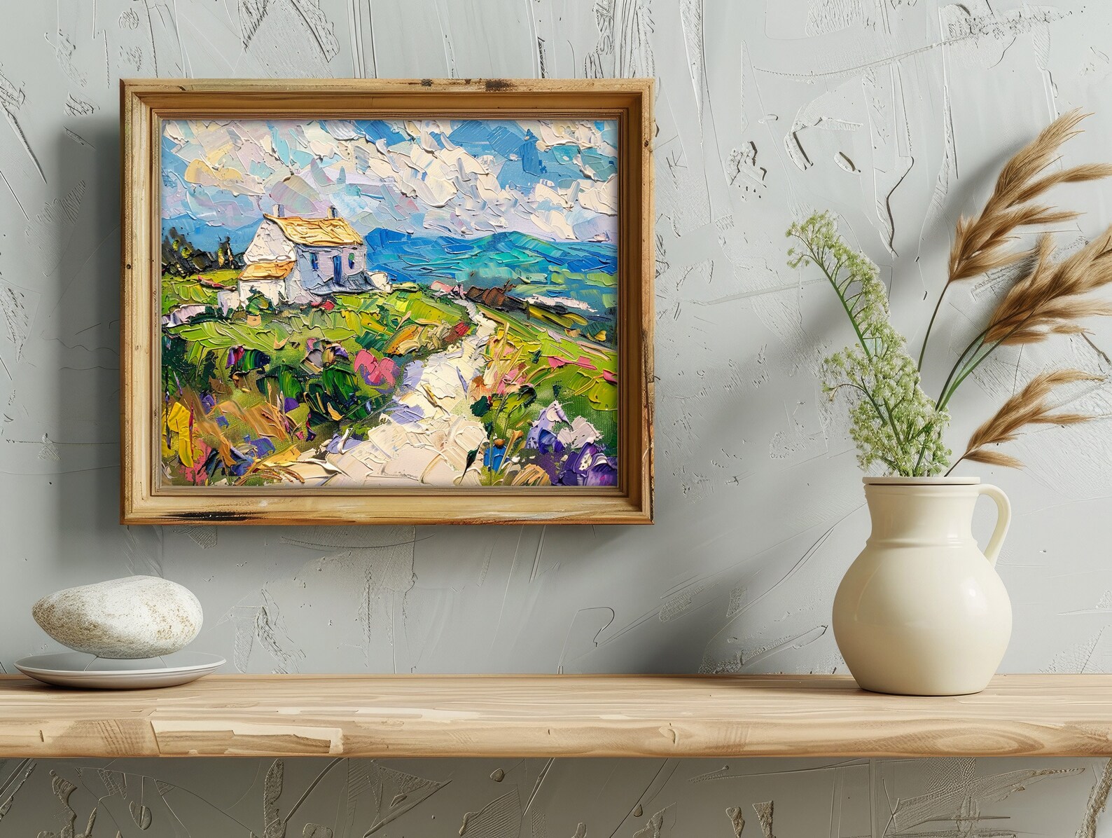 Ireland Oil Painting Irish Countryside Original Art Abstract Ireland ...