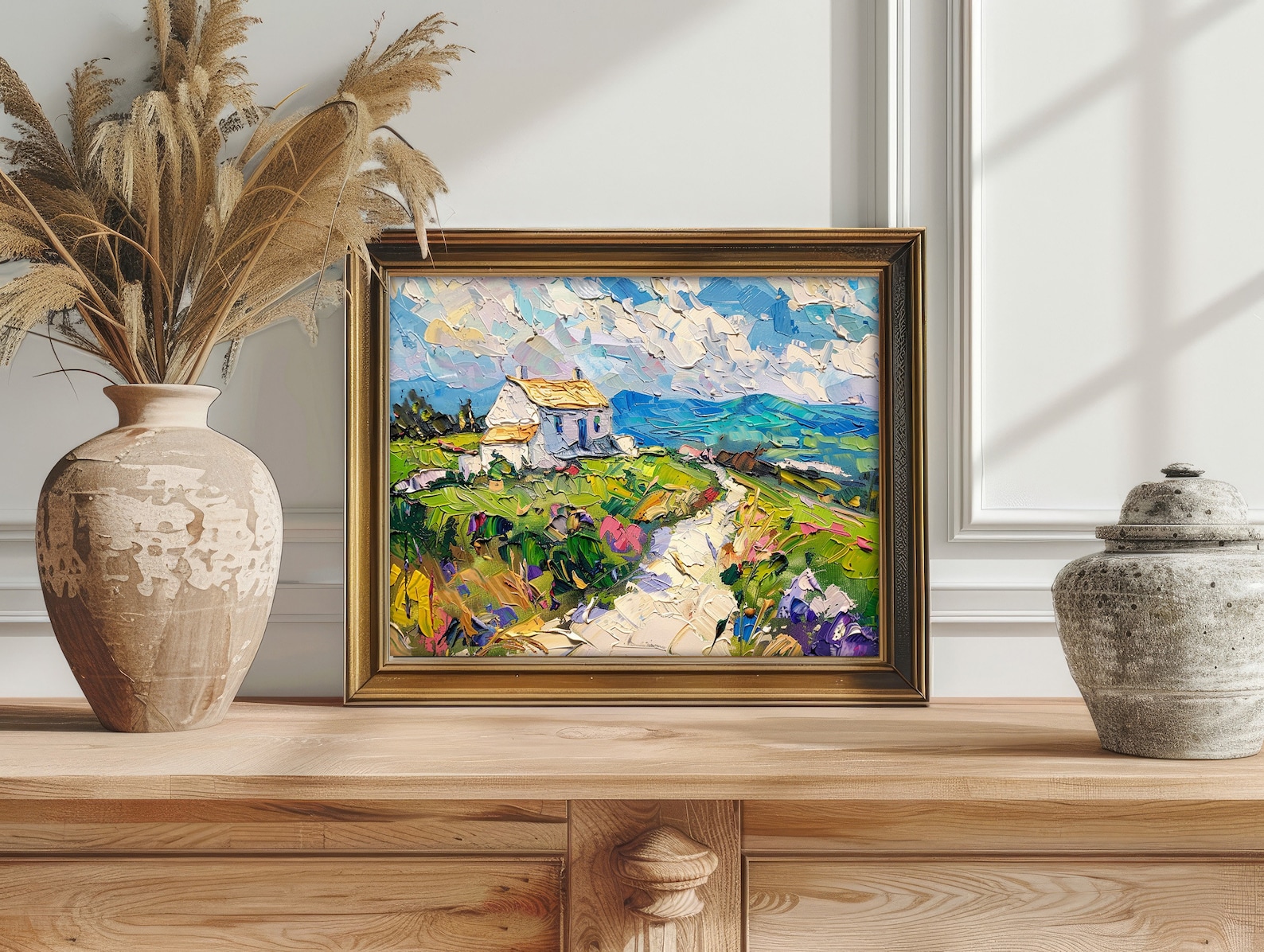 Ireland Oil Painting Irish Countryside Original Art Abstract Ireland ...