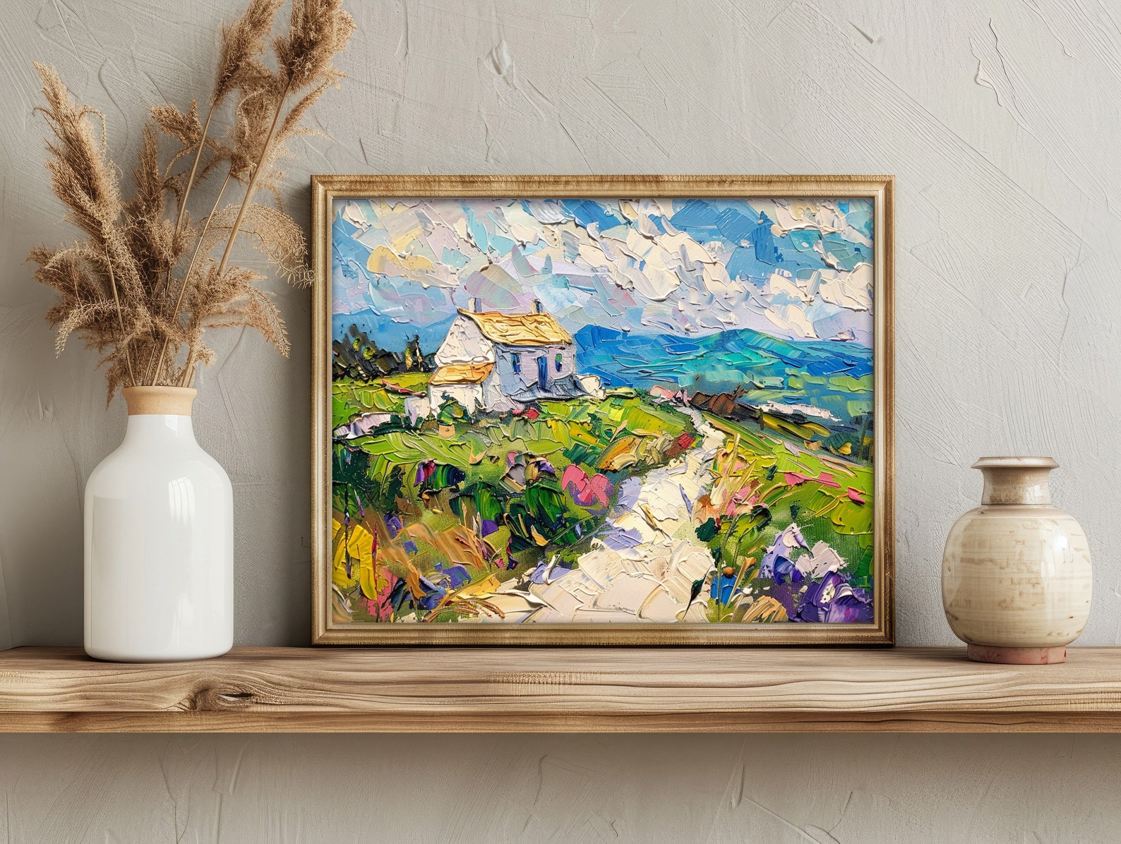 Ireland Oil Painting Irish Countryside Original Art Abstract Ireland ...