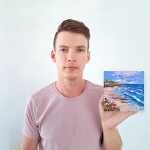 Monterey Painting Carmel Beach Original Art Abstract Seascape Impasto ...