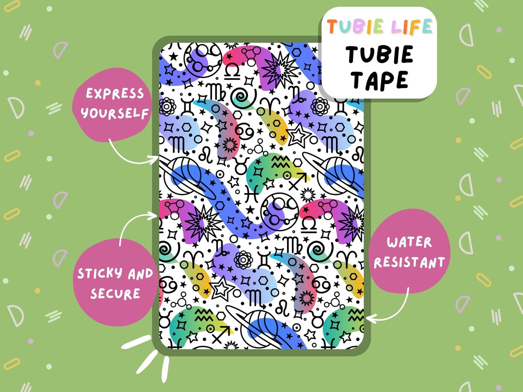 TUBIE TAPE Tubie Life Space Colour Faces Ng Tube Tape for Feeding Tubes ...