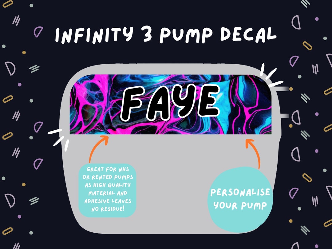 Infinity 3 Pump Sticker Tubie Life Feeding Pump Decal for Nutricia ...
