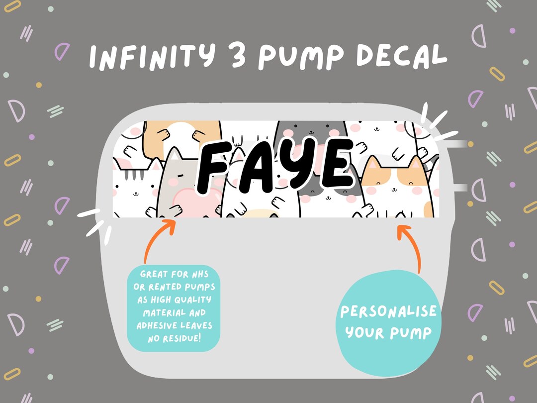 Infinity 3 Pump Sticker Tubie Life Feeding Pump Decal for Nutricia ...
