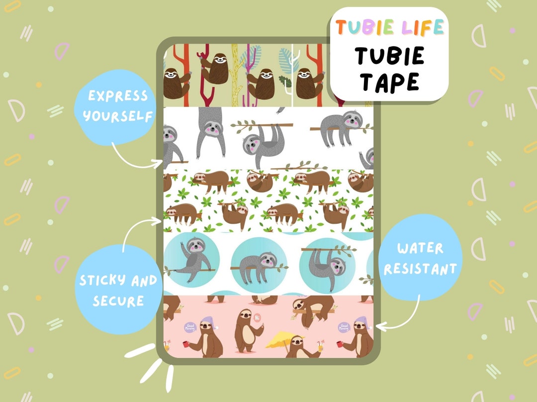 TUBIE TAPE Tubie Life Sloth Ng Tube Tape for Feeding Tubes and Other ...