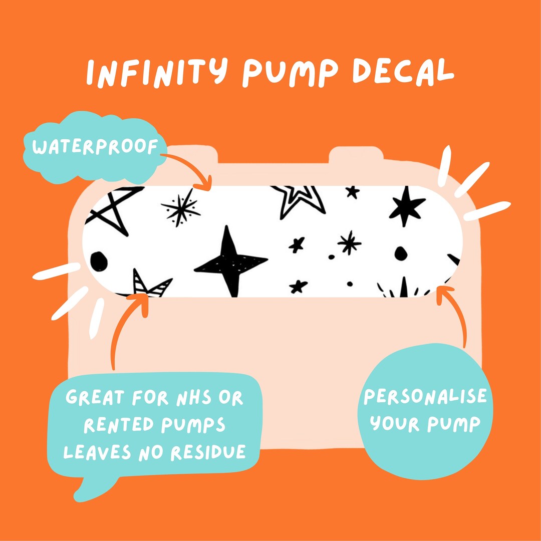 Infinity Pump Sticker Tubie Life Pump Decal for Nutricia and Moog ...