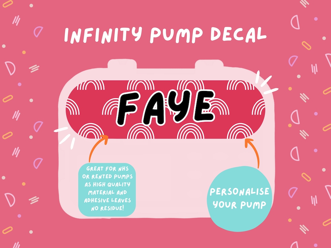 Infinity Pump Sticker Tubie Life Feeding Pump Decal for Nutricia ...