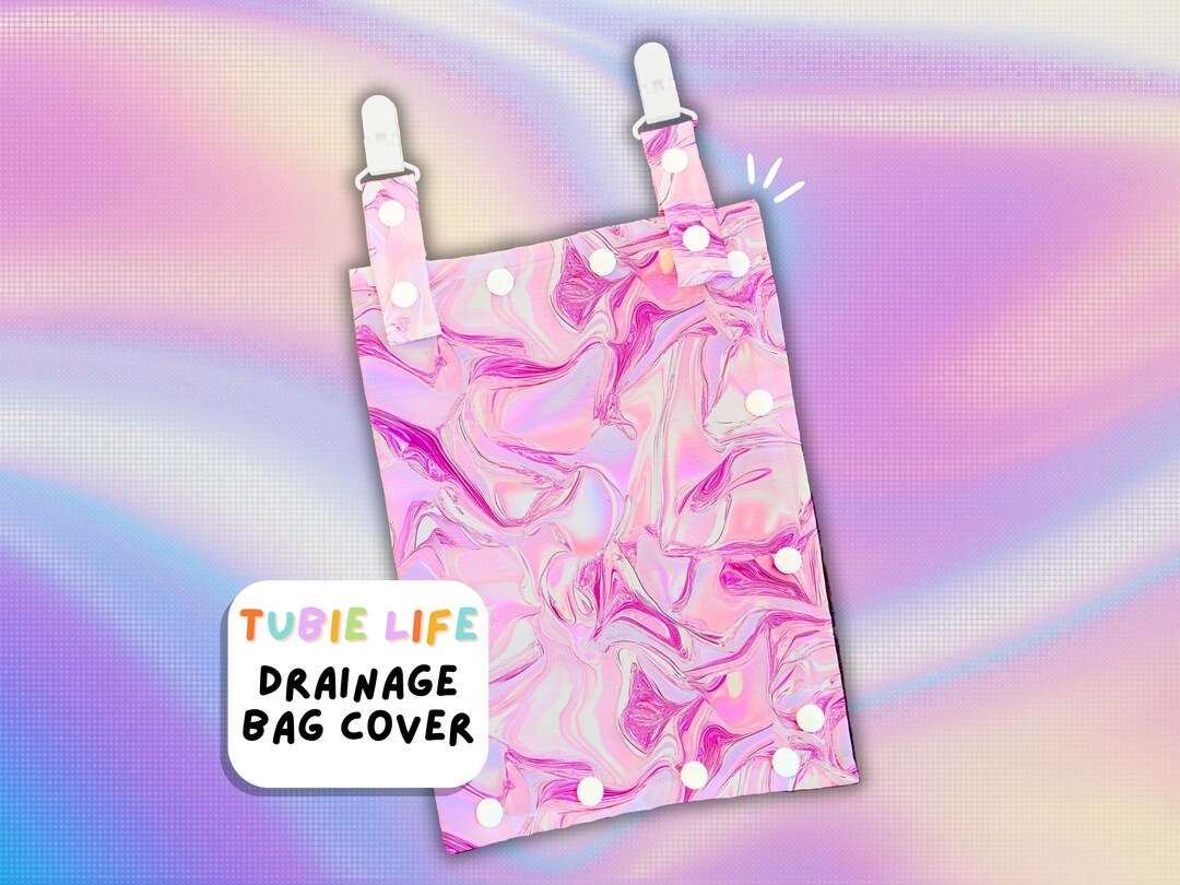 Drainage Bag Cover Tubie Life Catheter Cover Pink Swirl - Etsy