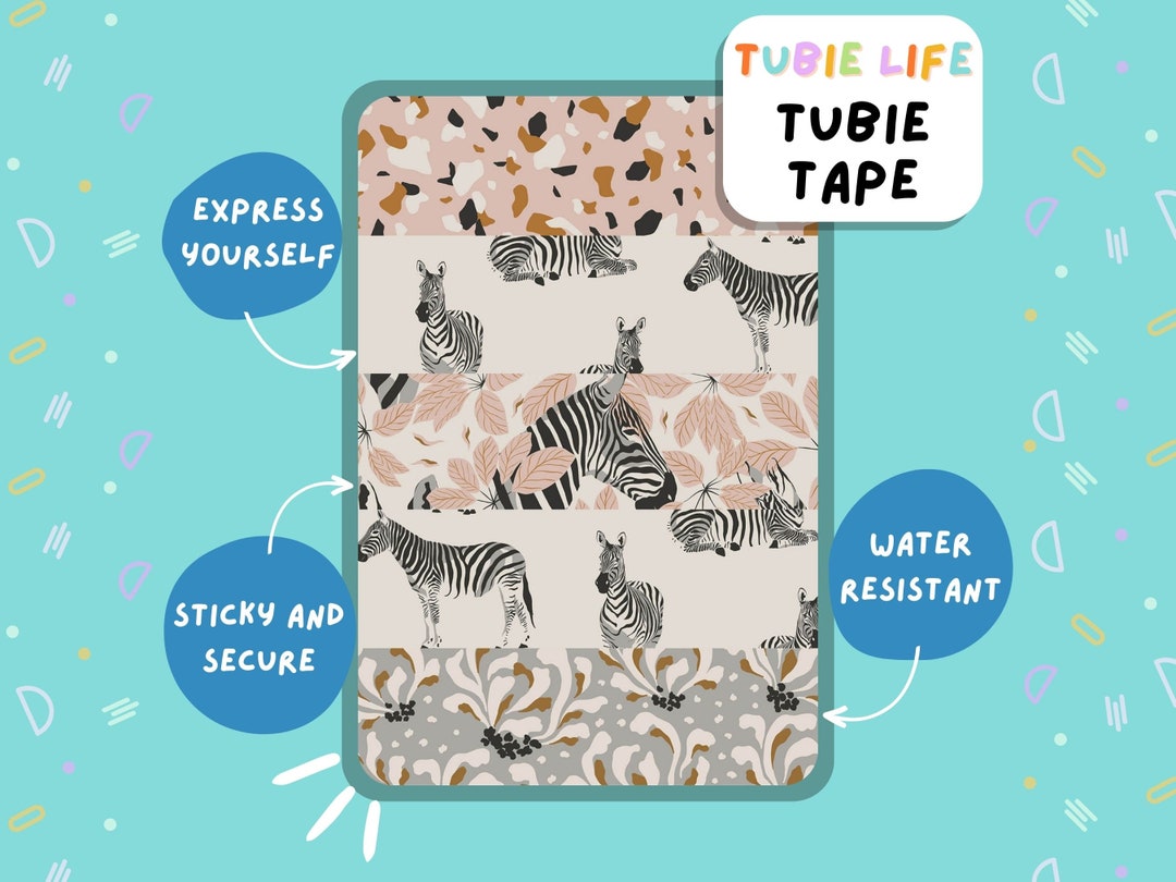 TUBIE TAPE Tubie Life Zebra Ng Tube Tape for Feeding Tubes and Other ...