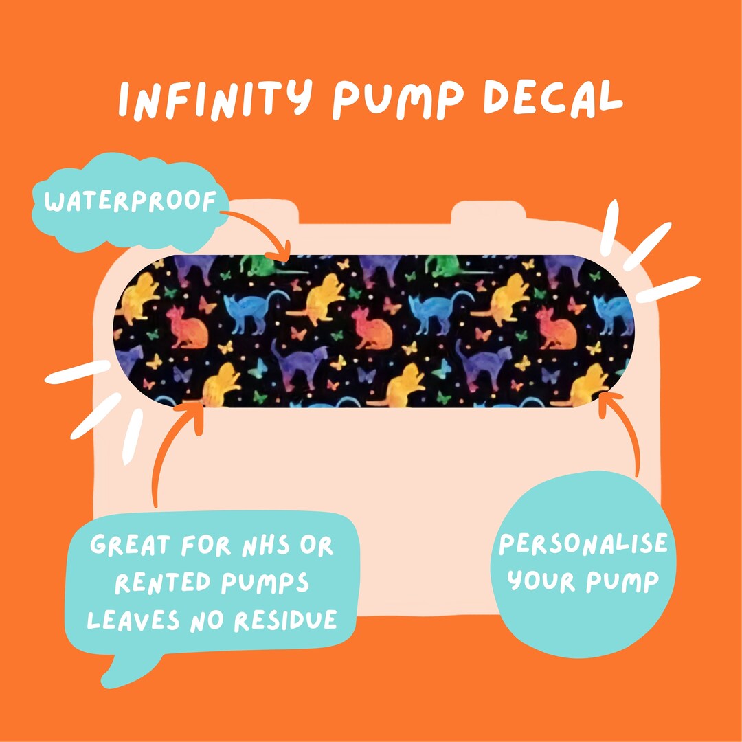 Infinity Pump Sticker Tubie Life Pump Decal for Nutricia and Moog ...