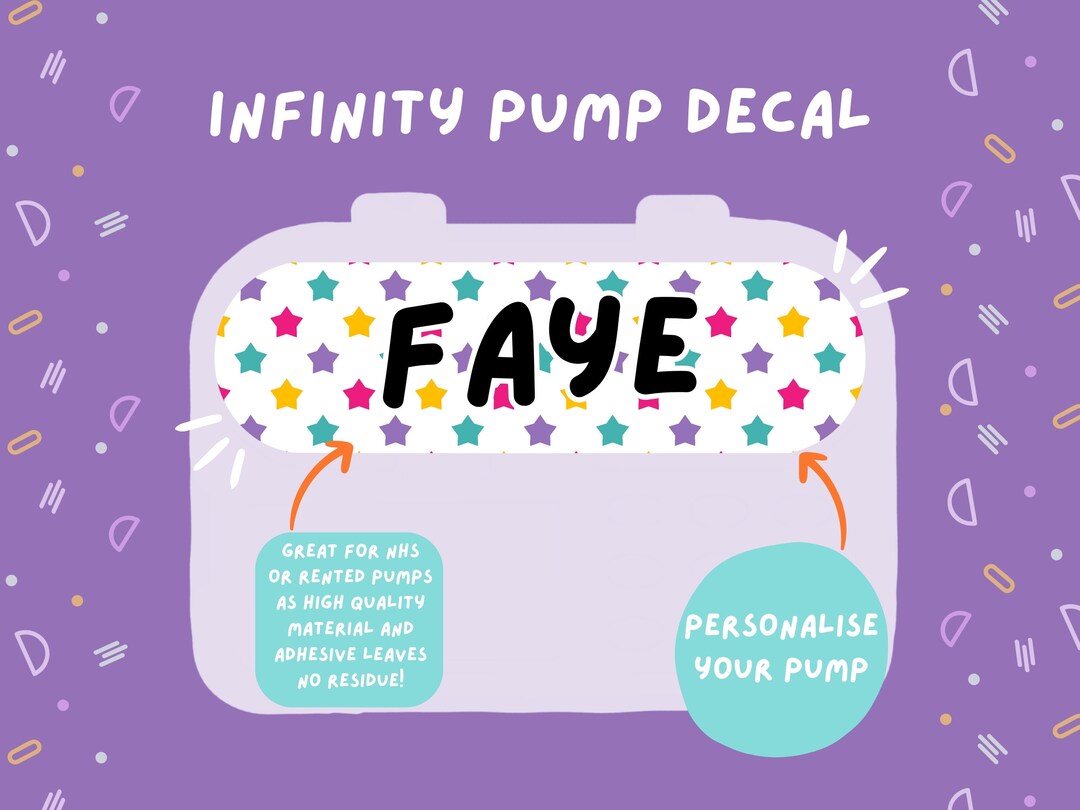 Infinity Pump Sticker Tubie Life Feeding Pump Decal for Nutricia ...