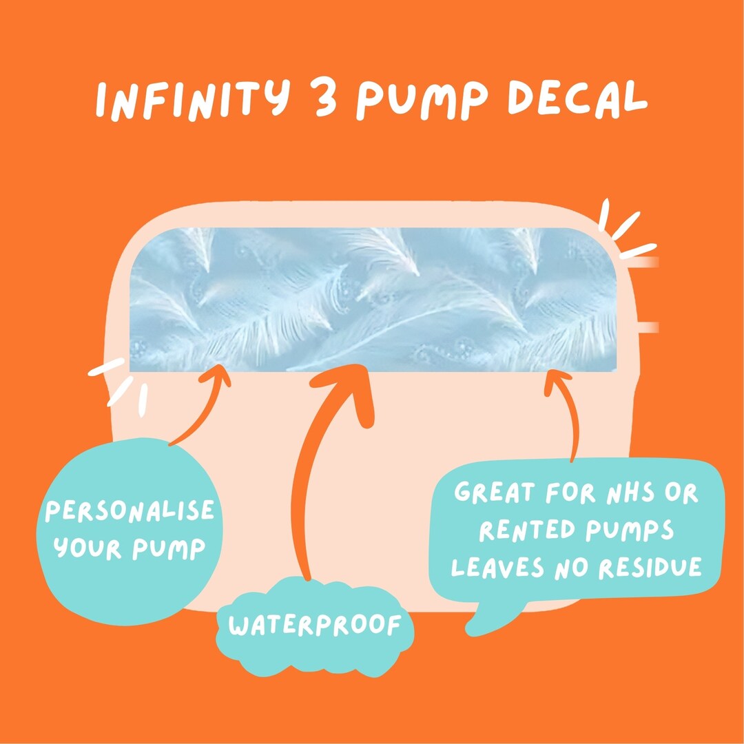 Infinity 3 Pump Sticker Tubie Life Pump Decal for Nutricia and Moog ...