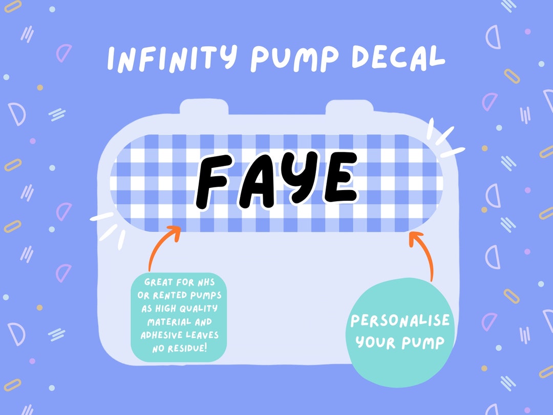 Infinity Pump Sticker Tubie Life Feeding Pump Decal for Nutricia ...