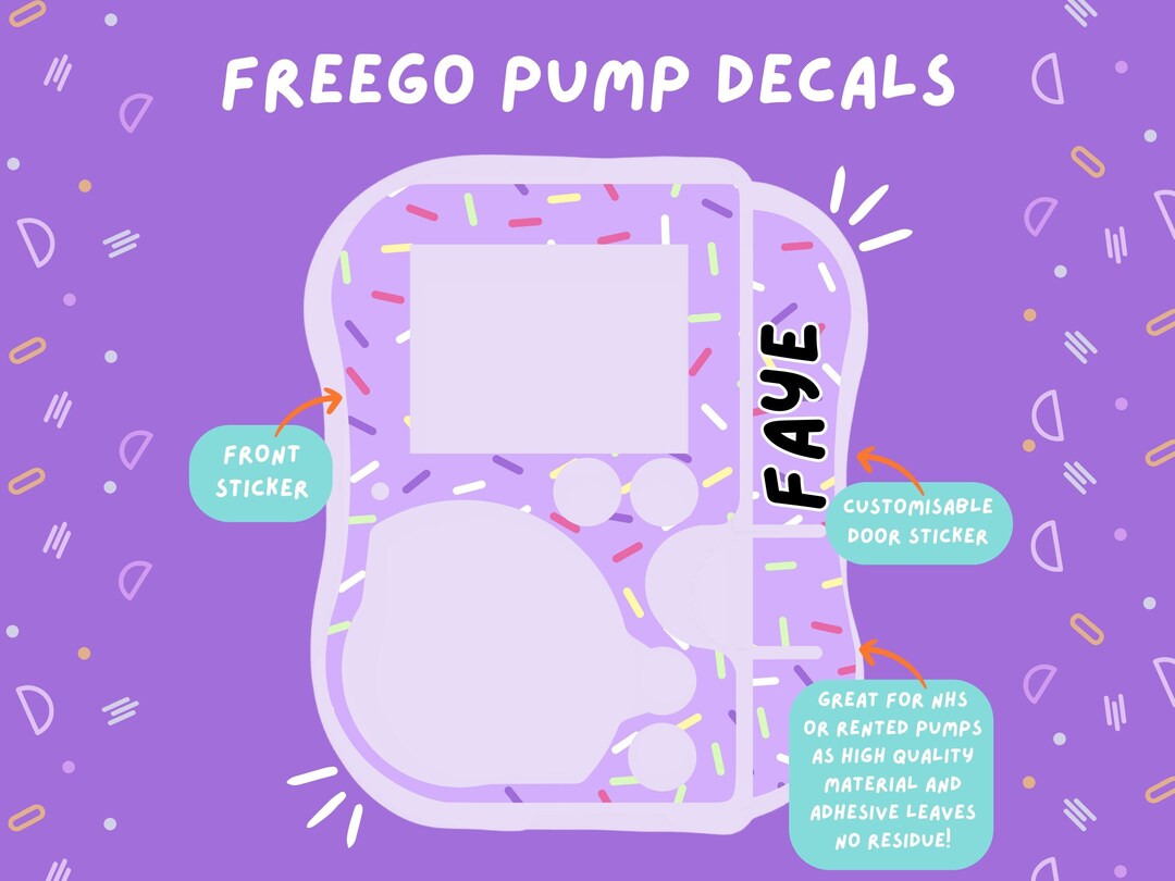 Freego Pump Sticker Tubie Life Feeding Pump Decal for Abbott Freego ...