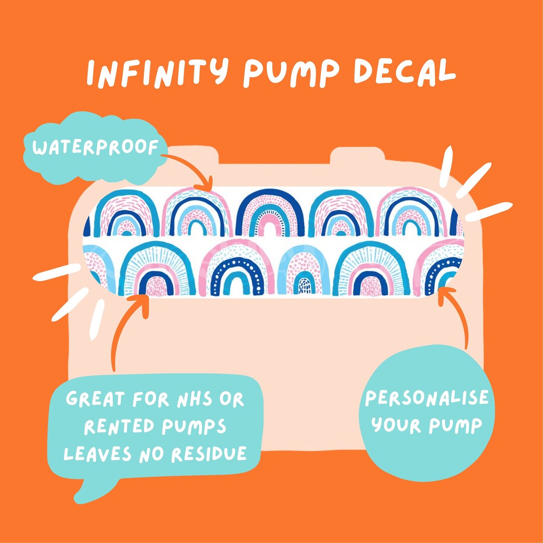 Infinity Pump Sticker Tubie Life Pump Decal for Nutricia and Moog ...