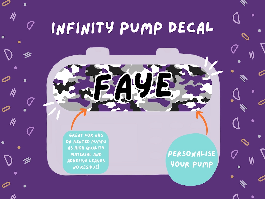 Infinity Pump Sticker Tubie Life Feeding Pump Decal for Nutricia ...