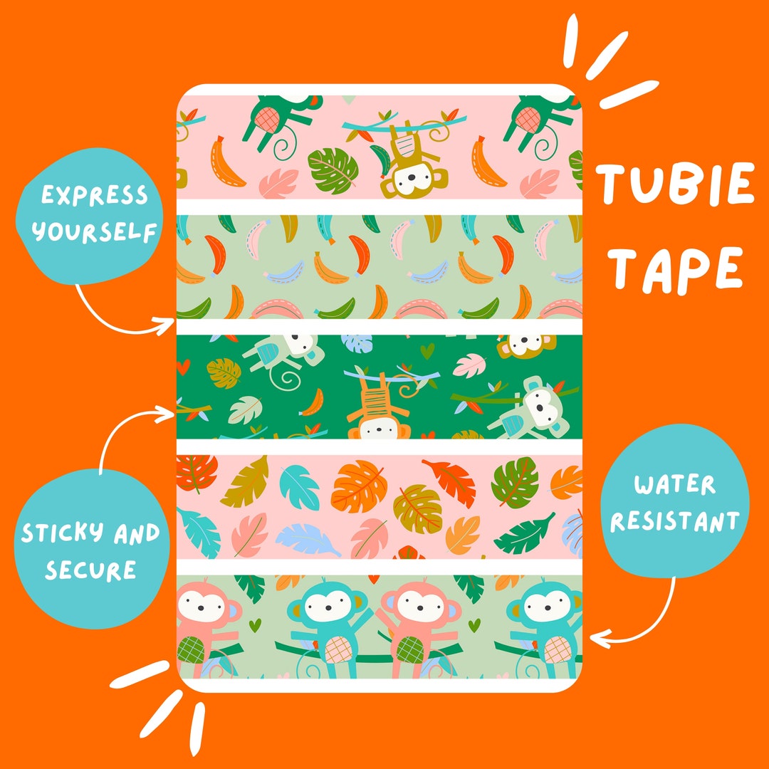 TUBIE TAPE Cheeky Monkey Tubie Life Ng Tube Tape - Etsy