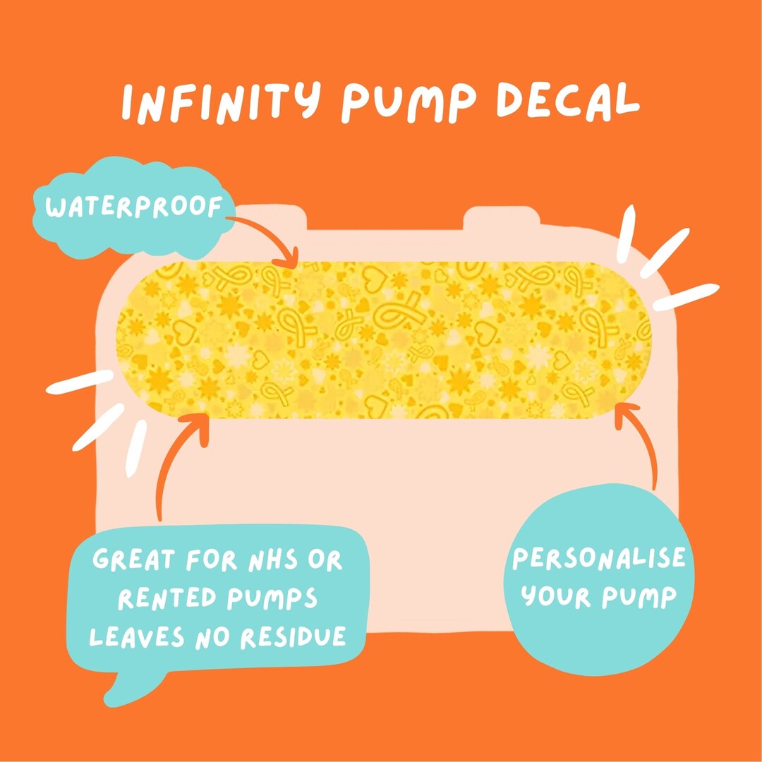 Infinity Pump Sticker Tubie Life Pump Decal for Nutricia and Moog ...
