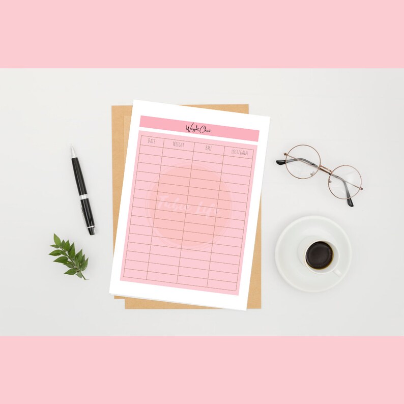 Tubie Life Logbook Plain Pink Printable PDF Feeding Tube - Etsy