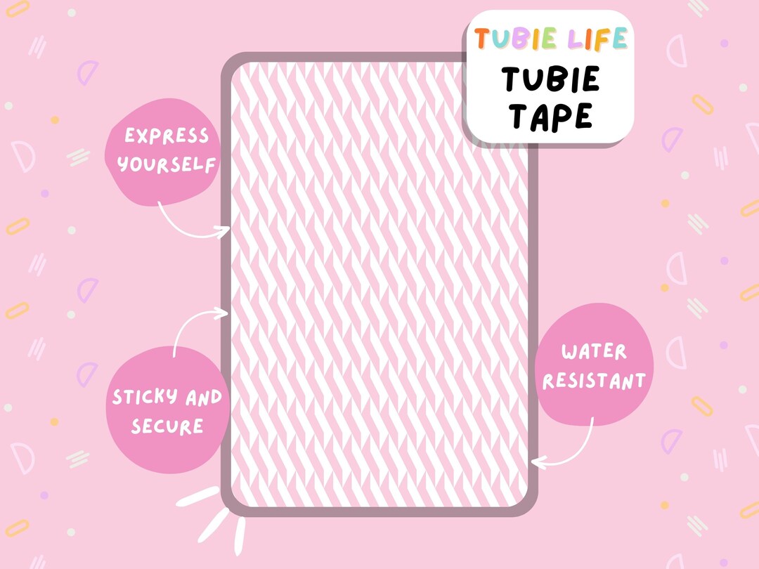 TUBIE TAPE Tubie Life Pink Lines Ng Tube Tape for Feeding Tubes and ...