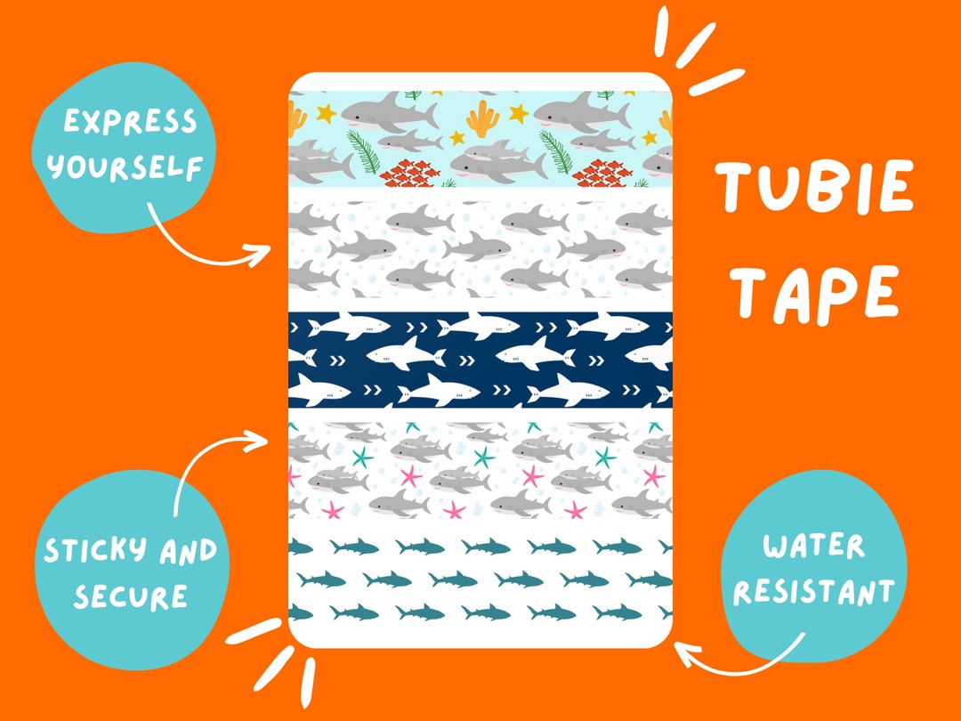 Tubie Tape SHARK TUBIE TAPE Multi Tubie Life Ng Tube Tape - Etsy